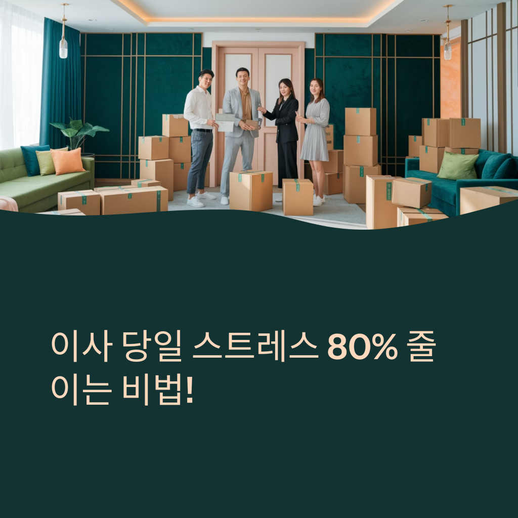 혼돈의 이사 당일, 완벽하게 컨트롤하는 6단계 전략 - TipFlowz